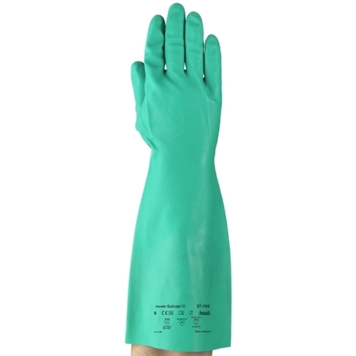 Luva Nitrílica Verde Longa CA 12598 Solvex Ansel - PreveOeste