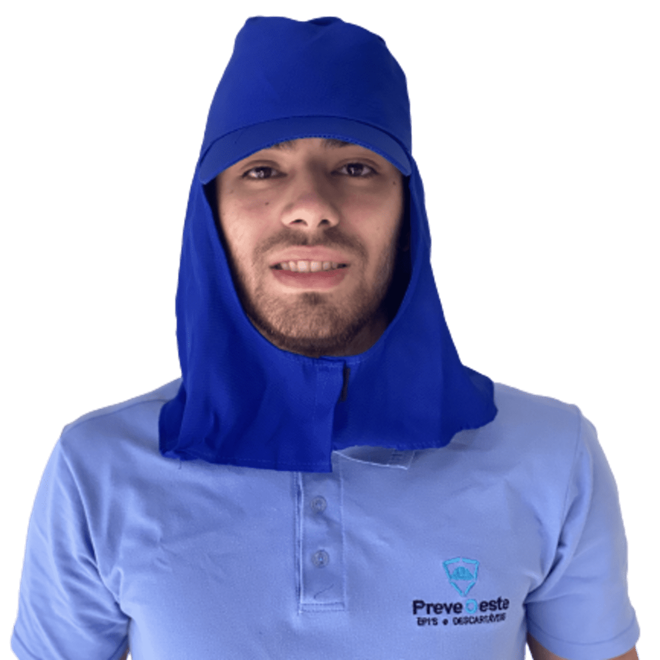 Touca Árabe Boné EPI Brim Azul CA 44963 - PreveOeste