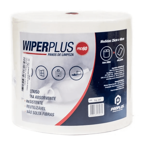 Pano Perflex Branco 60gr Wiperpro Alta Absorção 25cm x 200 metros Talge ...
