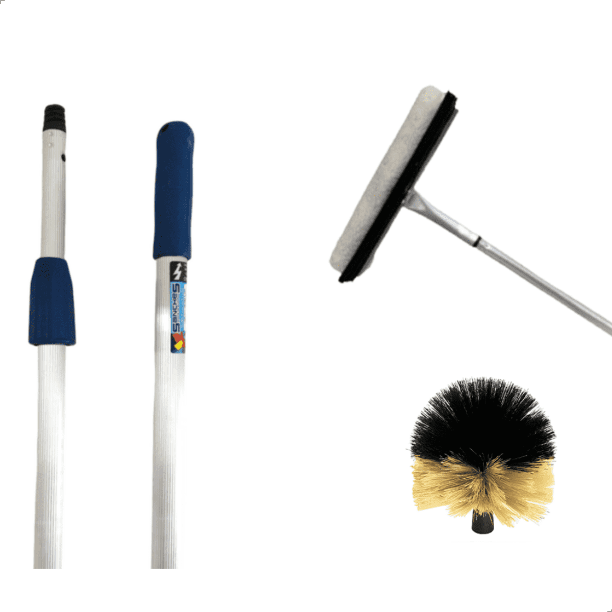 Cabo Extensor 3 Metros Com Vassoura Limpa Forro Teto e Rodo 35cm Limpa ...