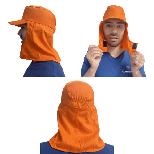 Boné Árabe EPI Brim CA 44963 Laranja 3 unidades - PreveOeste