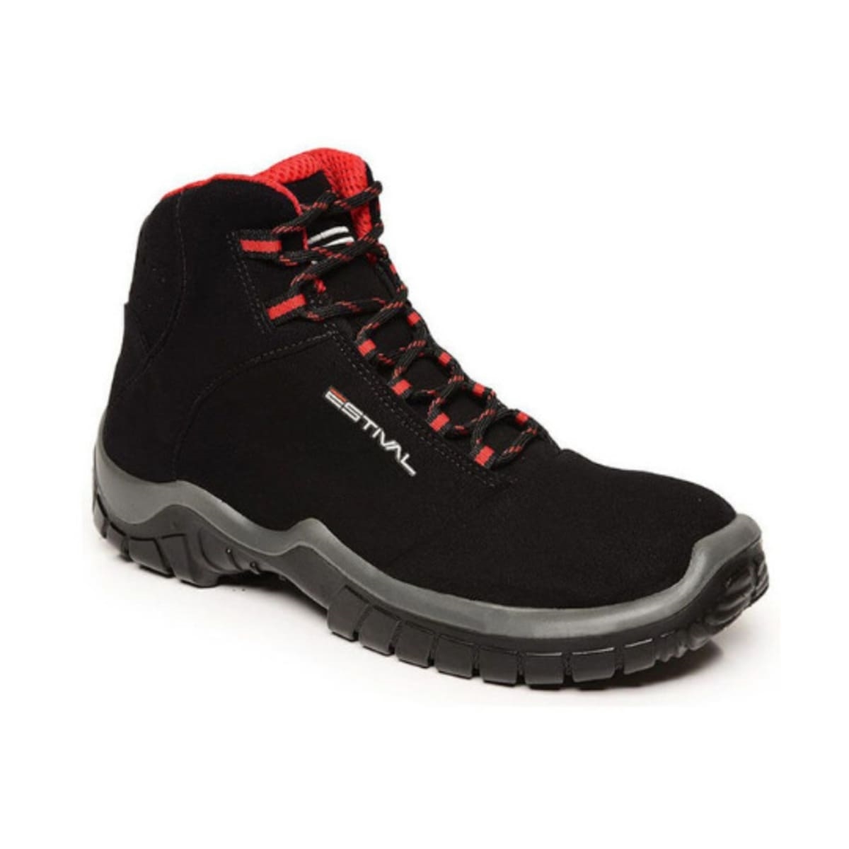 BOTINA MICROFIBRA PRETO/VERMELHO ENERGY CA 44558 ESTIVAL - PreveOeste