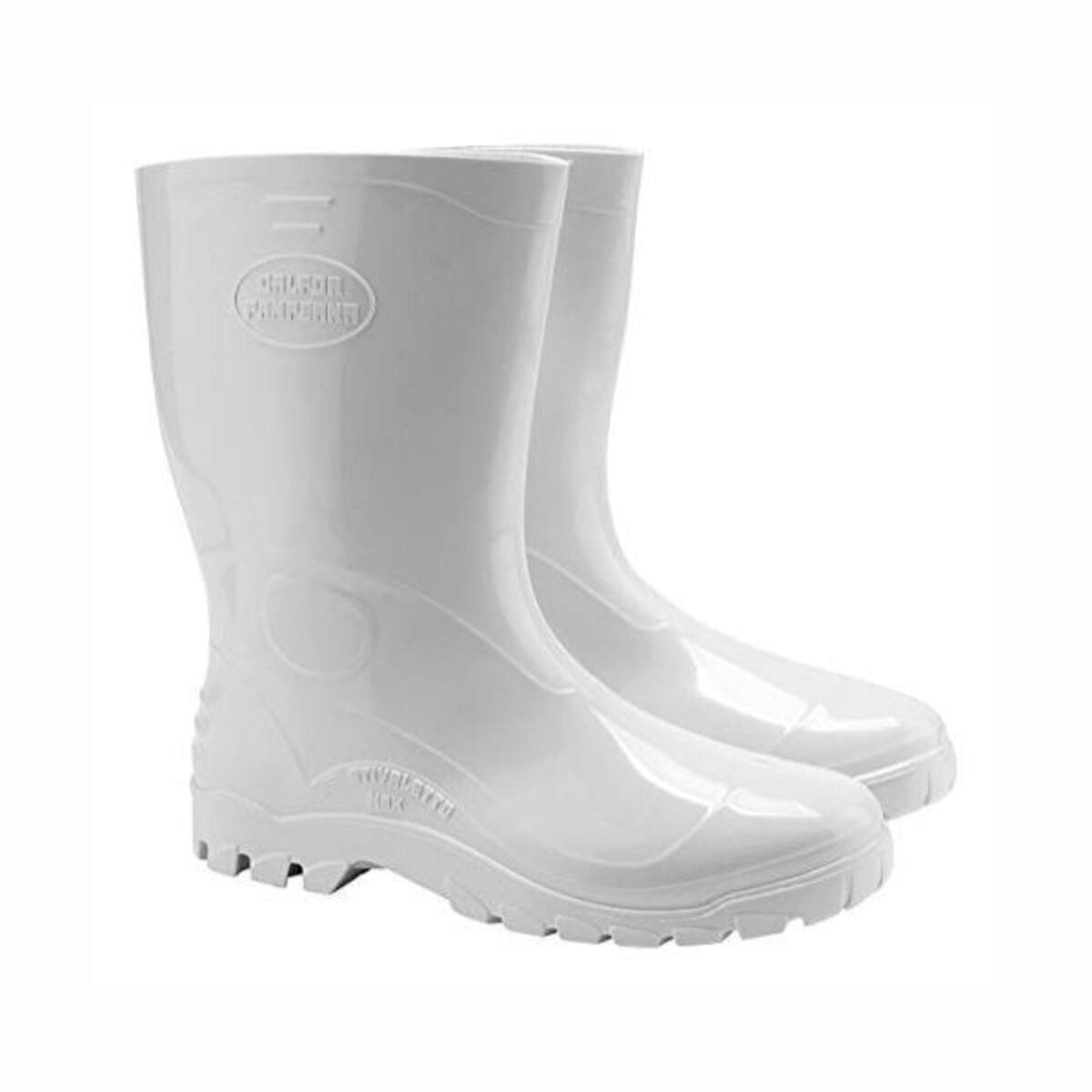 Bota PVC Branca Stivaletto Max Cano Médio Forrada CA 44617 Calfor ...